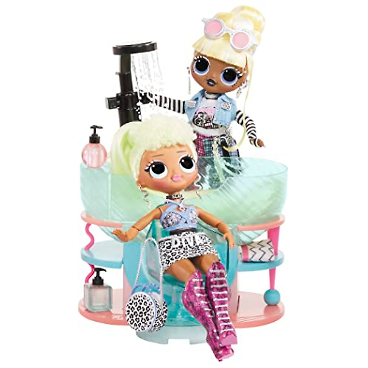 L.O.L. Surprise! Shine On Salon & Spa 5-N-1 Playset with 65+ Surprises- Working Waterfall, Light-Up Mirror, Full 360 Play and Accessories, Holiday Toy, Great Gift for Kids Girls Boys Ages 4 5 6+ Years Old