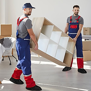 200 Pcs (100 Pairs) Disposable Shoe Covers Non Woven Stretchable Boot Covers Non Slip Durable Waterproof Shoe Protector Covers for Women Men Fits Size 4-12 Booties Carpet Floor Indoor House (Black)