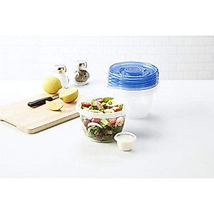 Glad Food Storage Containers - To Go Lunch Containers - 32 Ounce - 4 Containers