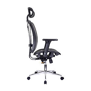 Techni Mobili Mesh Office Chair, Black