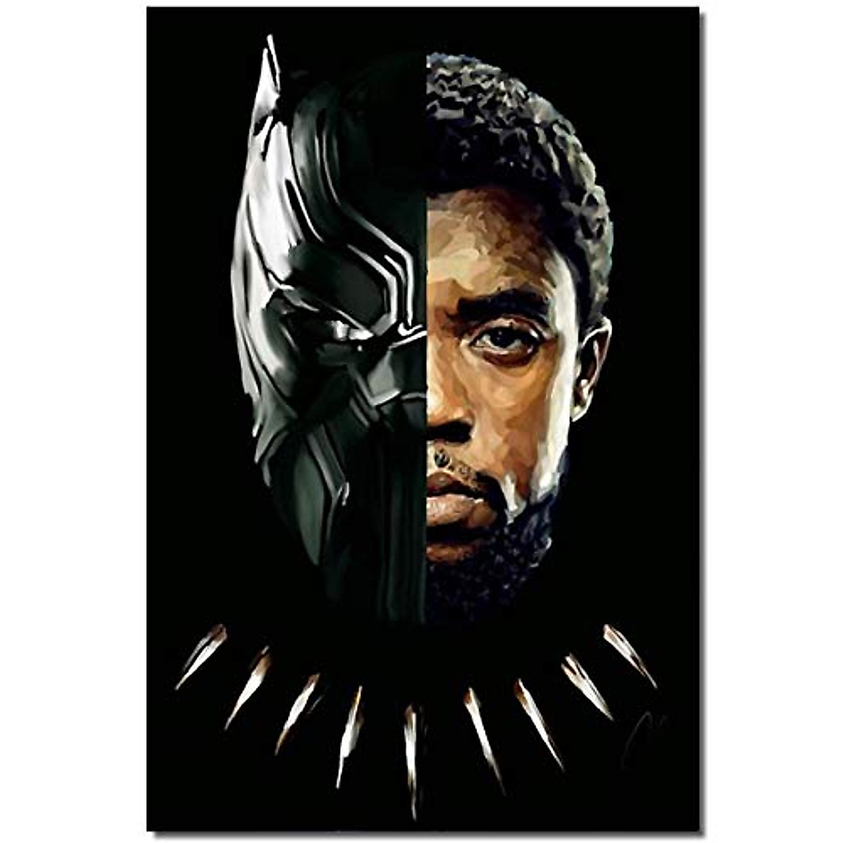 TUMOVO Wall Art Wall Decor for Bedroom Black and White Hero Bathroom Wall Art, Home Decor for Bedroom Canvas Wall Art, Single Panel Wall Art Decor Stretched and Framed Ready to Hang(12" Wx18 H)