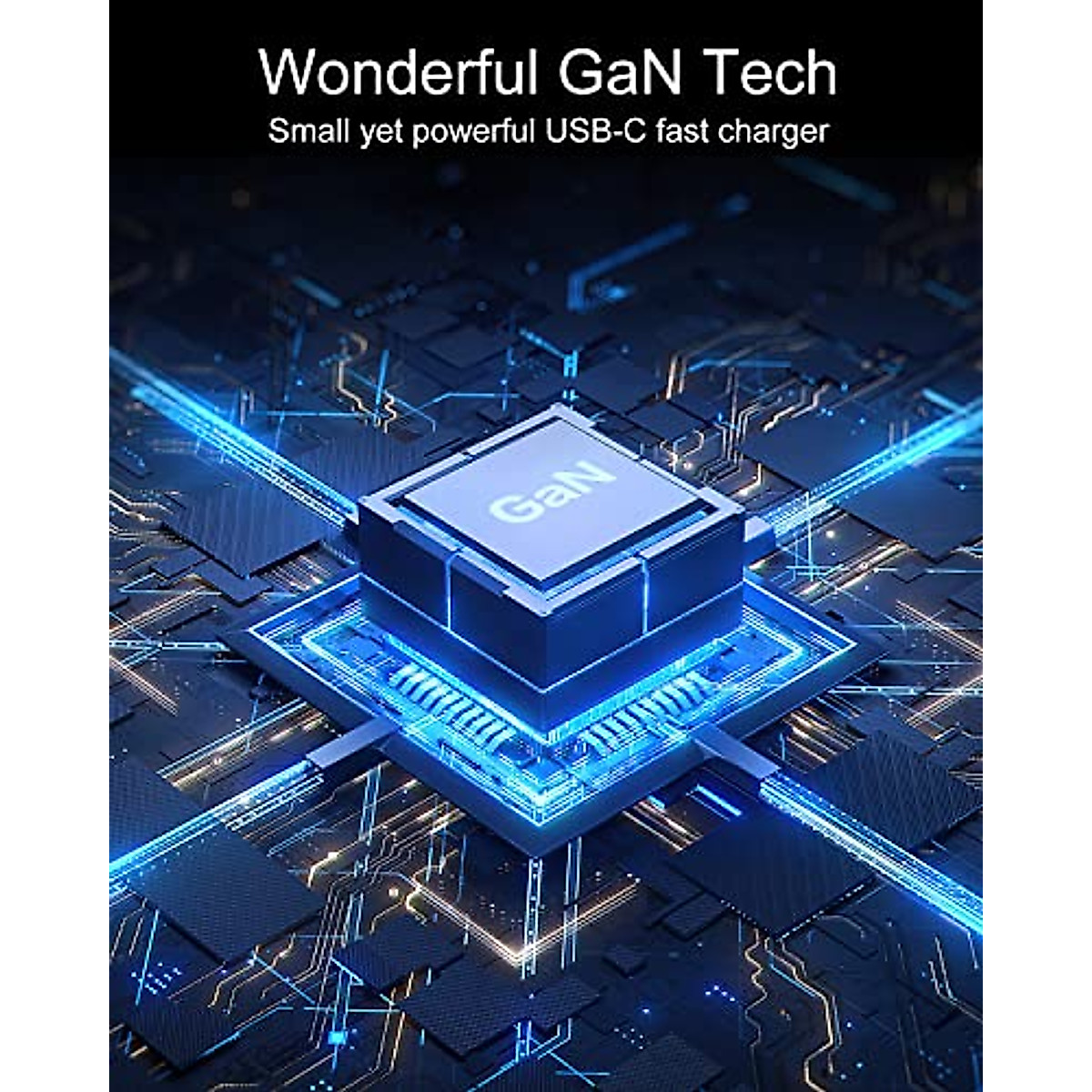 Nekteck 60W USB C Charger [GaN Tech], PD 3.0 Fast Charger[USB-IF & ETL Certified] with Foldable Plug, Compatible with MacBook Air/Pro, iPad Air/Pro, iPhone 13 Pro Max, Switch, Galaxy, Pixel and More.