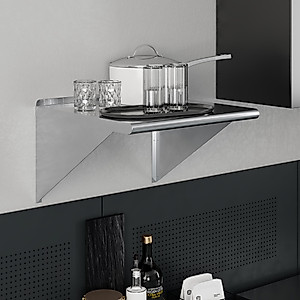 AmGood 24" X 24" Stainless Steel Wall Shelf | NSF | Garage, Laundry, Storage, Utility Room | Restaurant, Commercial Kitchen