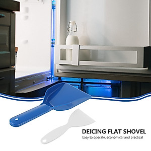 YARNOW 2pcs Snow Blower Fridge Ice Shovel Fridge Ice Scraper Fridge Ice Removal Tool Refrigerator Snow Shovel Freezer Ice Defrost Shovel Hand Squeegee Freezer Shovel Pp Household Spatula