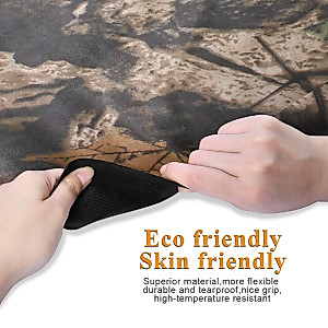 Qilmy Plant Camo Yoga Mat Foldable 1mm Thick Non-Slip Travel Yoga Mat Cover Pad Sweat Absorbent and Soft Lightweight Exercise Workout Mat for Yoga Pilates