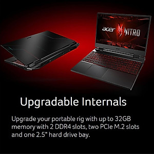 acer Nitro 5 Gaming Laptop, 15.6" FHD IPS 144Hz Display, 12th Gen Intel 12-Core i5-12500H, GeForce RTX 3050, 64GB RAM, 2TB PCIe SSD, Thunderbolt 4, Backlit Keyboard, WiFi6, PDG HDMI Cable, Win 11 Pro