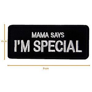 Mama Says I'm Special Tactical Patch Morale Military Patch Dog Patch (Black
