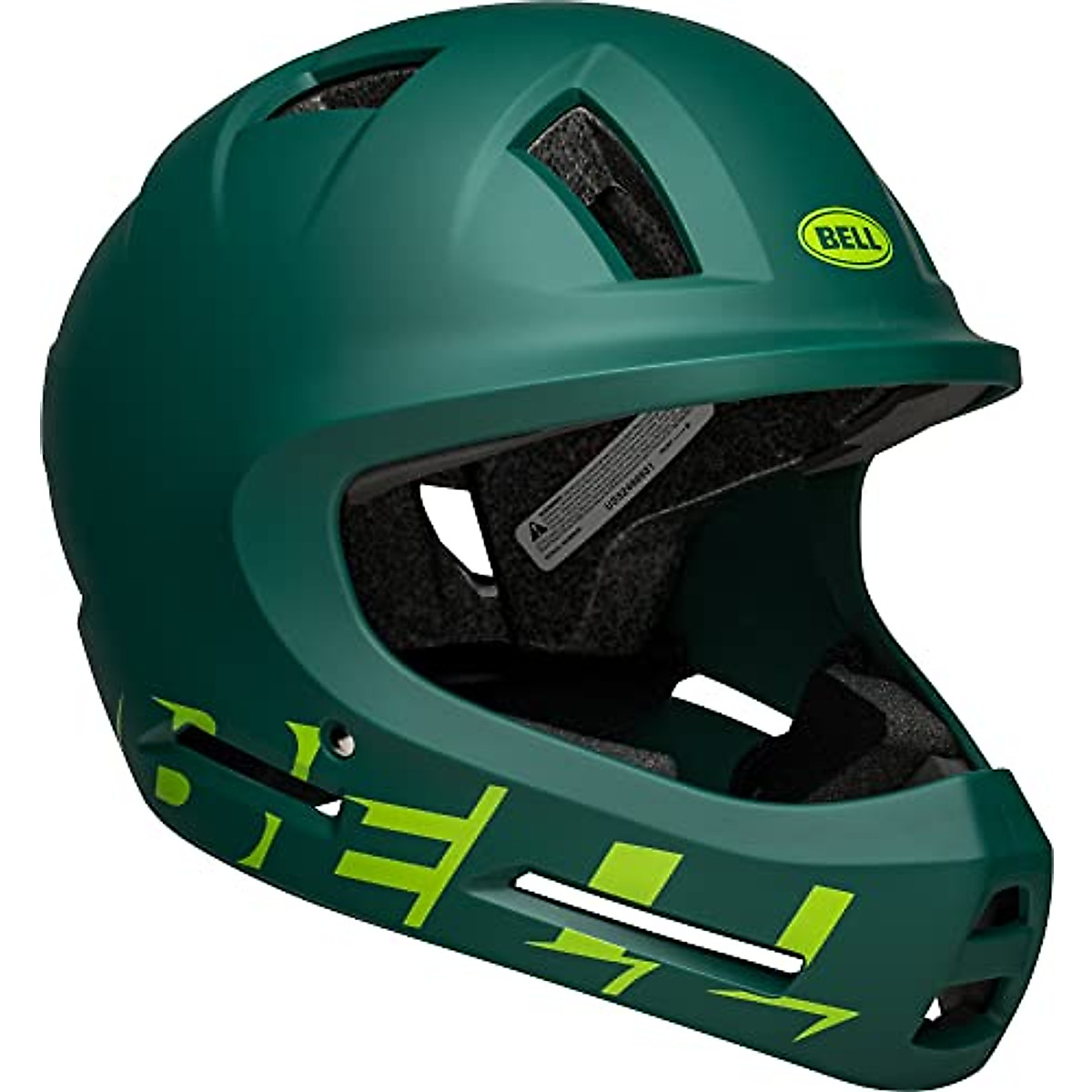 Bell Drop Youth BMX Bike and Skate Helmet, Green