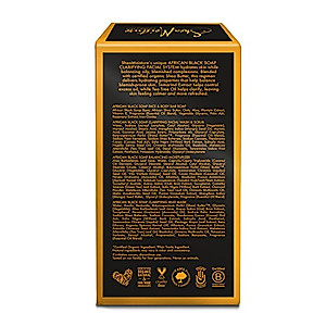 Shea Moisture African Black Soap Face Wash Regimen Kit - Shea Moisture Soap Bar for Face & Body, Clarifying Facial Wash & Scrub, Problem Skin Moisturizer and Facial Mask Bundle (4 Piece Set)
