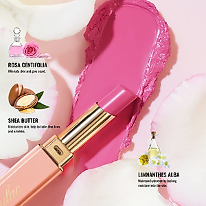 Oulac Moisturizing Shine Lipstick - Giltter Tinted Lip Balm Hydrating, Lip Plumper, Glossy Finish, Sheer Coverage with Pearlescent, Smooth for All Skin, Cracked and Chapped Lips, 2.2g/0.07oz (S03)