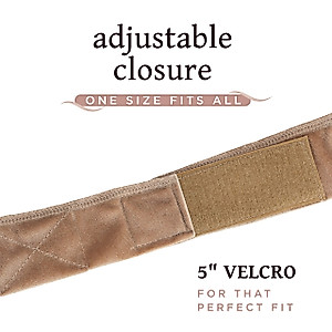 MainBasics Wig Grip Band for Keeping Wigs in Place Adjustable Velvet Wig Headband (Beige)