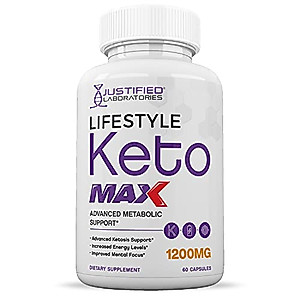 (5 Pack) Lifestyle Keto Max 1200MG Pills Includes Apple Cider Vinegar goBHB Strong Exogenous Ketones Advanced Ketogenic Supplement Ketosis Support for Men Women 300 Capsules