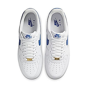 Nike Air Force 1 '07 Lo Mens White/Game Royal-White Size 7.5