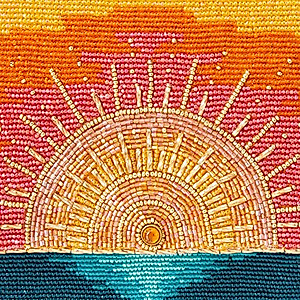 Mary Frances womens Embrace the Dawn Clutch, Multi, One Size US