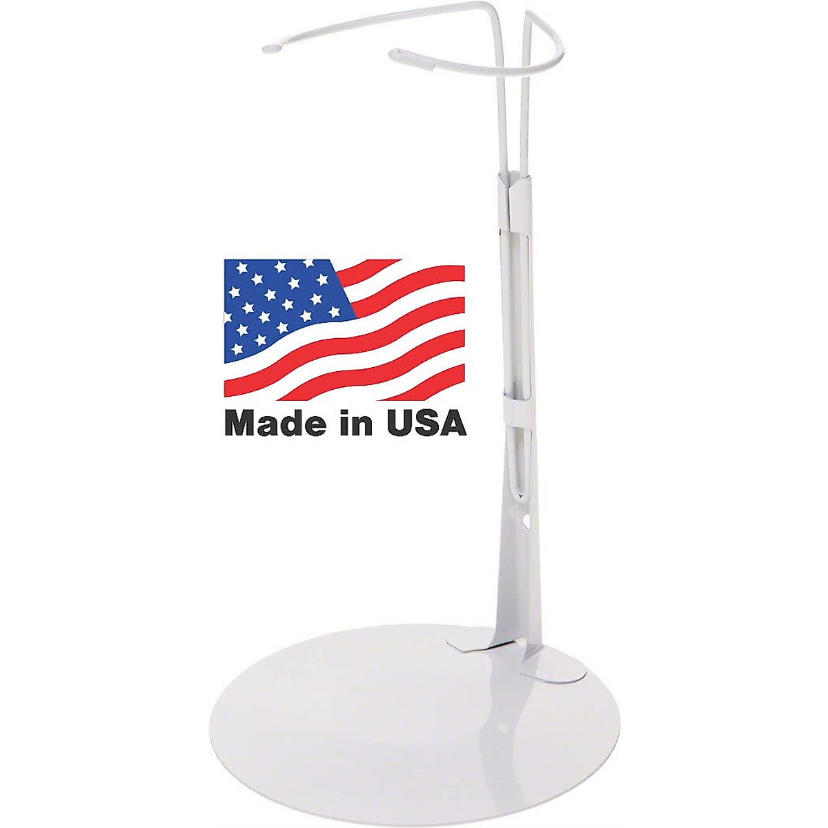 Kaiser Doll Stand 3101 - White Doll Stand for 15" to 20" chubby-waisted Dolls