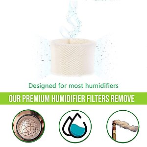 Lxiyu 4-Pack Replacement for Emerson MAF2 Moist air Wicking Humidifier Filter Designed to Compatible with Emerson Part # MAF2 & Kenmore Part # 15508, Noma Part #EF2.
