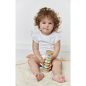 Janod - Pure Collection – Bumble Bee Rainstick My First Music Toy - Ages 6 Months+ - J05193