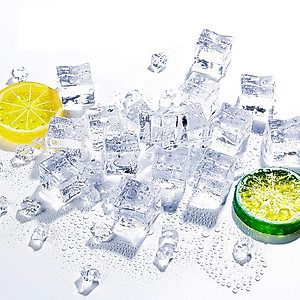 50 Pcs 20mm Clear Fake Ice Acrylic Decorative Ice Cubes Display for Home Decoration Wedding Centerpiece Vase Fillers,Photography Props&Kitchen Decoration