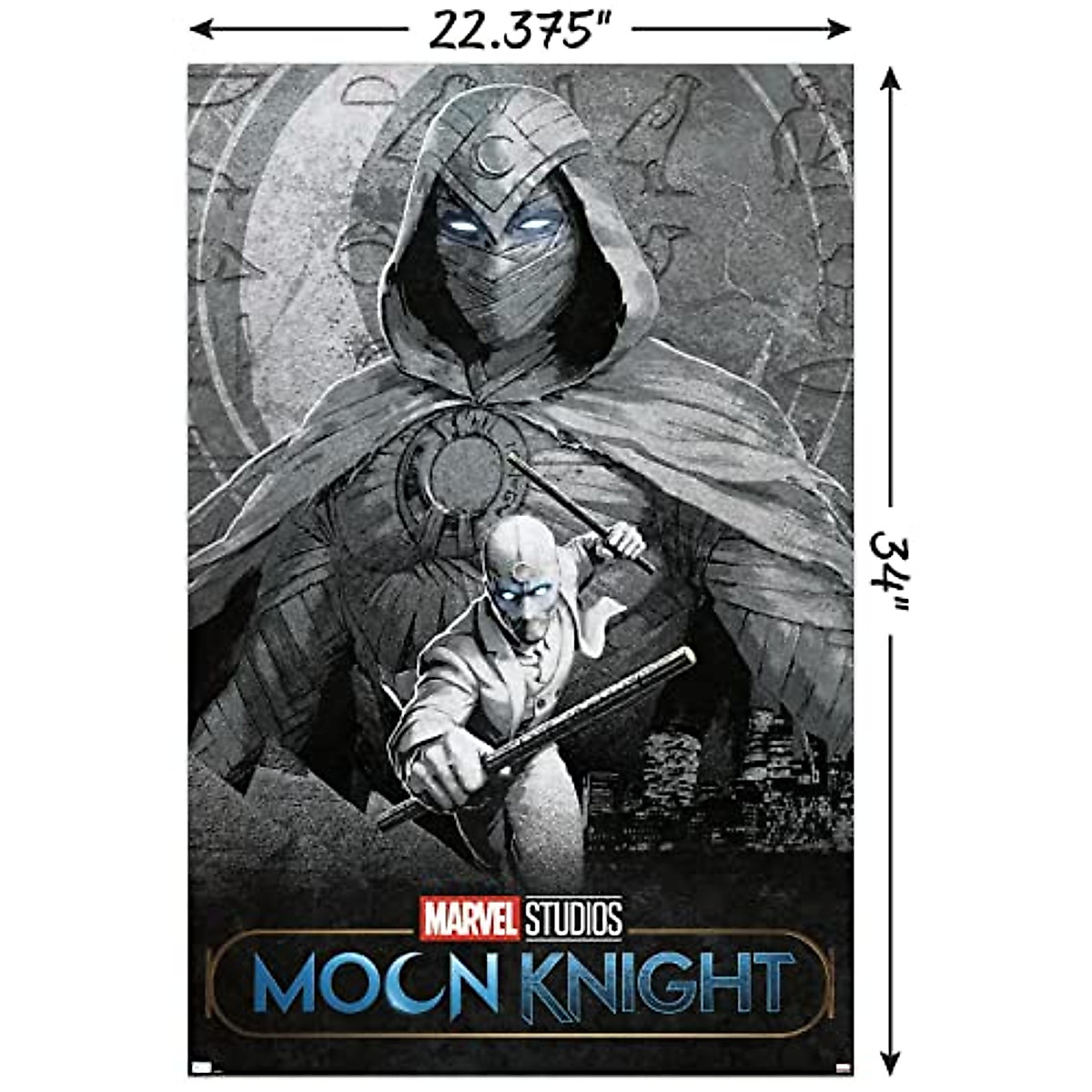 Trends International Marvel Moon Knight - Teaser Wall Poster, 22.375" x 34", Unframed Version
