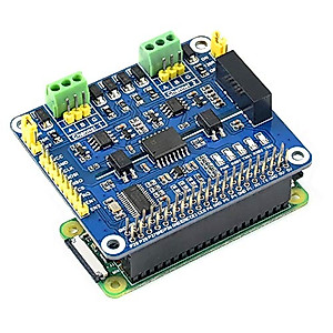 2-Channel Isolated RS485 Expansion HAT,SC16IS752+SP3485 Dual Chip Convert SPI to RS485 Data Rate up to 921600bps Embed Multi Protection Circuits,for Raspberry Pi 4B/3B+/3B/2B/Zero/Zero W
