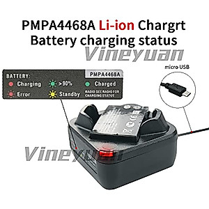 PMNN4468B PMNN4468A PMNN4468 Li-ion Battery Charger Base for Motorola SL300 SL1M SL2K Two Way Radios Charging Station