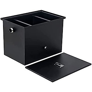 8-70 LBS Side Inlet Commercial Grease Trap, 7-stage Filtration 6 Gallons Per Minute Grease Trap Waste Water Oil-water Separator For Restaurant,Cafe,Canteen,Kitchen Under Sink,30 LB