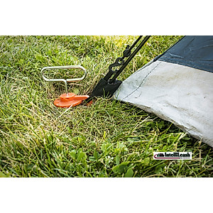 IntelliLeash EZ-Tent-Stayk (4 Pack): Secure Stakes for Tents, Canopies, & More - No Hammer Needed!