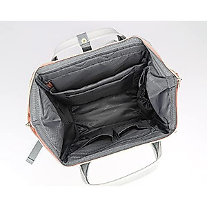 Himawari Laptop Backpack for Women&Men,Wide Open Large USB Charging Port 15.6 Inch Laptop Doctor College Work Bag(123#-Black)