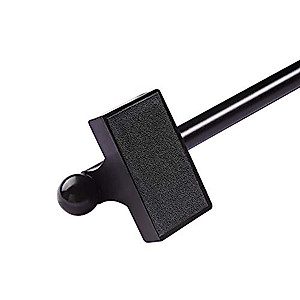 WL.Rocaille Adjustable Magnetic Rods for Mental Appliance, Doors, Windows,16 to 28 Inch/2 Pack/Easy Installation Toilet Towel Bar, Muti-Useful (Black, 2pack)