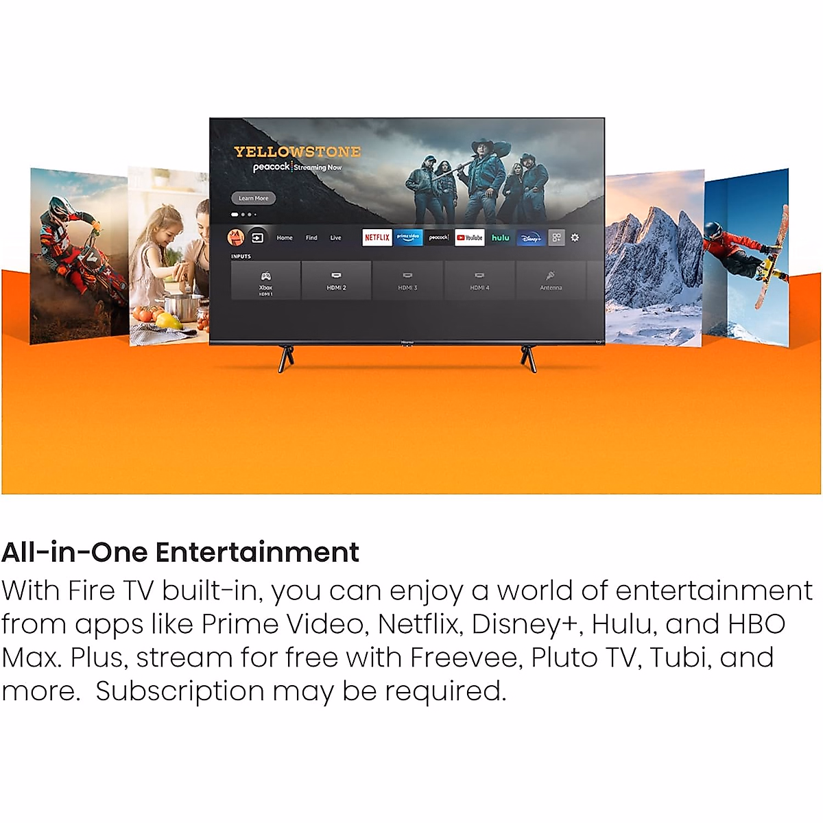 Hisense 50-inch ULED U6 Series Quantum Dot QLED 4K UHD Smart Fire TV (50U6HF, 2022 Model)