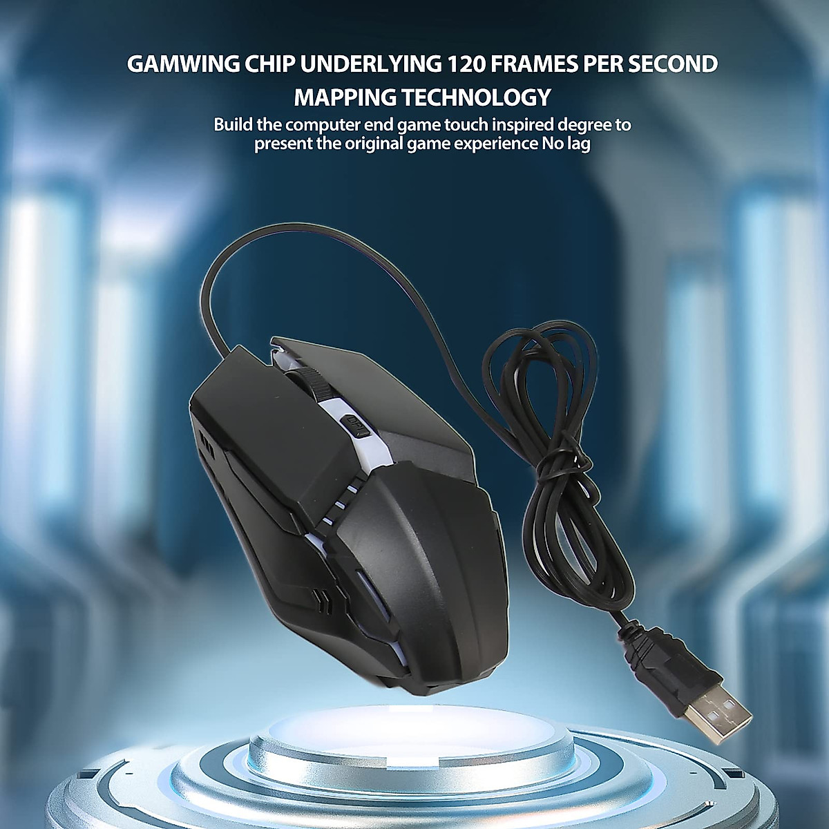 Half Hand Gaming Keyboard and Mouse Combo, 4 in 1 Mobile Game Combo Pack, Mobile Gamepad Controller, One Handed Gaming Keyboard, Mouse Converter, Adjustable Phone Stand