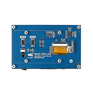 Waveshare 4.3inch Capacitive Touch Display Compatible with Raspberry Pi Pi 4B/3B+/3A+/3B/2B/B+/A+/CM3/3+/4 800×480 Resolution IPS Wide Angle MIPI DSI Interface