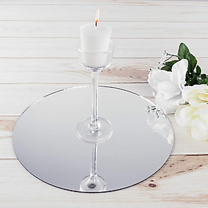 Super Z Outlet Round Mirror Wedding Table Centerpieces, 10 Pieces, 10" Inches