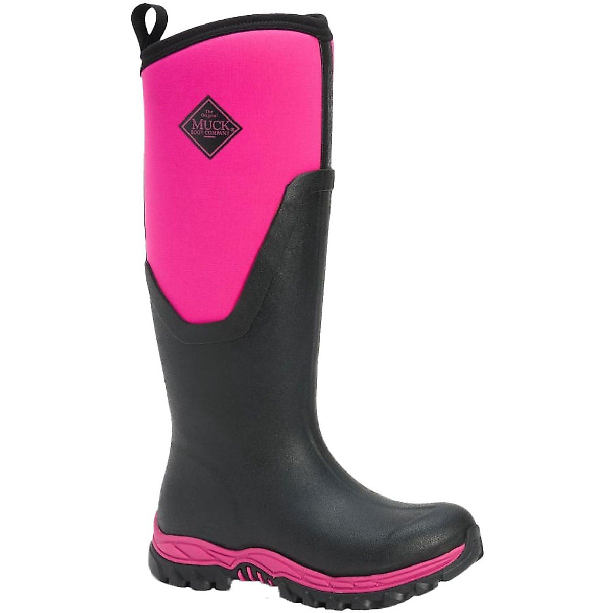 Muck Boot womens Arctic Sport Ii Tall Snow Boot, Black/Pink, 10 US