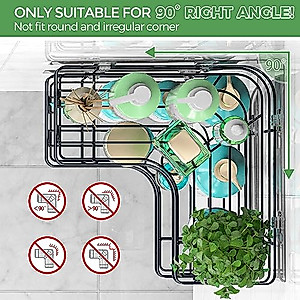 3Free Corner Shower Caddy, 4 Pack Strong Adhesive Shower Organizer with Soap Holder and 12 Hooks No Drilling Shower Shelves, Rustproof SUS304 Stainless Steel Bathroom Shower Shelf for Inside Shower