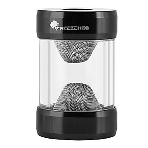 fosa G1/4 Inner Thread Water Cooling System Filter Fine Screen Funnel Shaped Filter for PC Water Cooling, Compatibility Water Cooling Reservoir, Computer Water Cooler Accessories(Black)