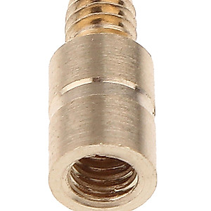 LoveinDIY 72 Pieces 25Grains Gold Tip Arrow Weight Screw Archery Points Insert Accessories