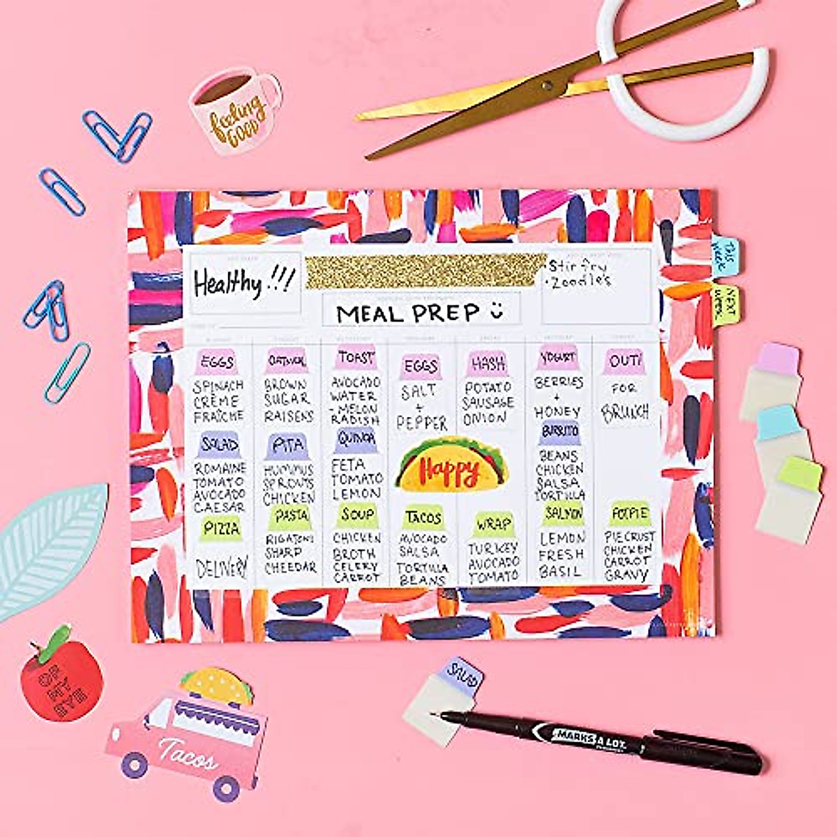 Avery Mini Ultra Tabs, 1" x 1.5", 2-Side Writable, Pastel Purple/Blue/Pink, 40 Repositionable Tabs (74761)