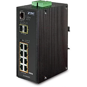 PLANET IGS-10020HPT / Industrial 8-Port 10/100/1000T 802.3at PoE + 2-Port 100/1000X SFP Managed Switch with Wide Operating Temperature