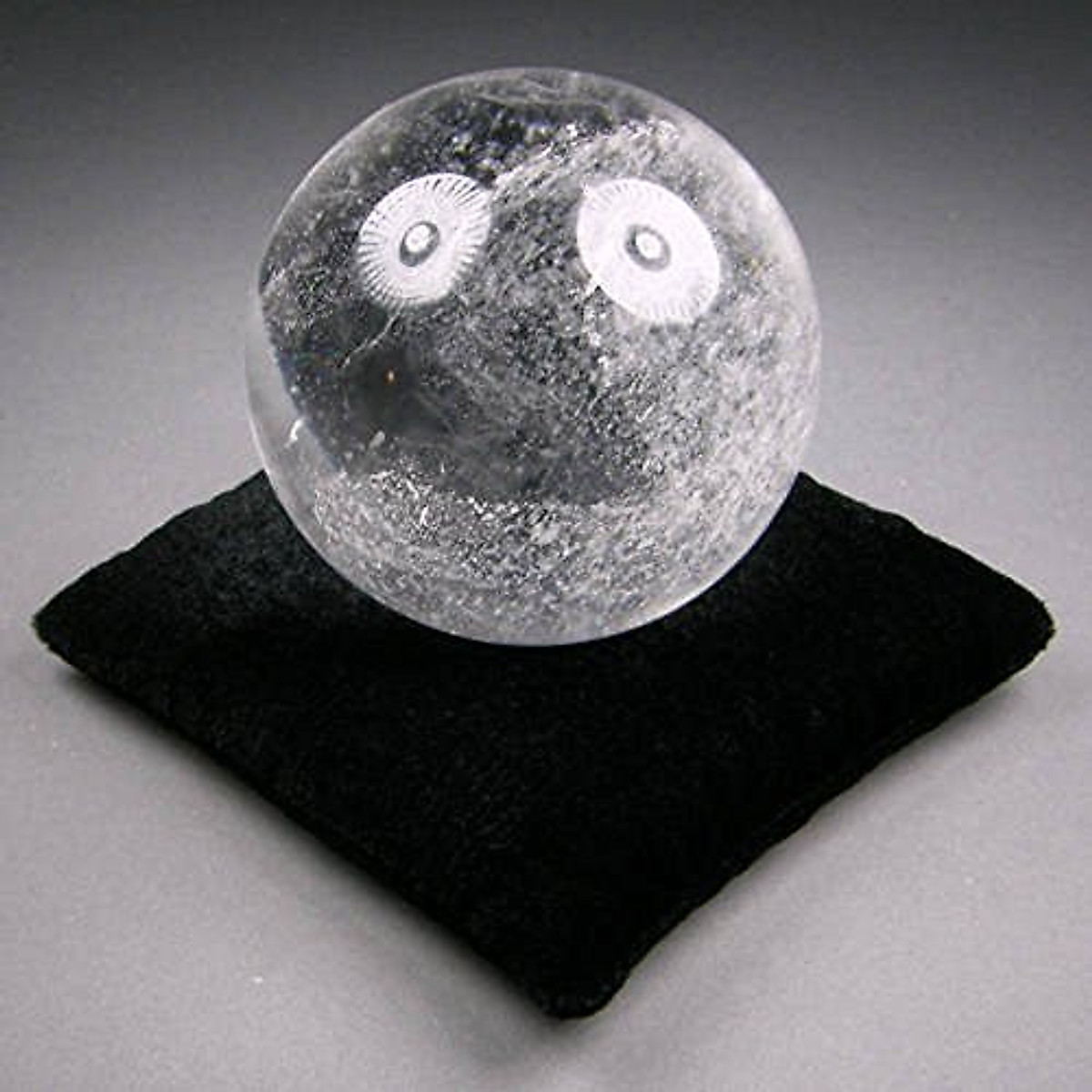 Resonant Energies 5.5 Inch Large Black Velvet Crystal Pillow Display Pad, Square, CPV3L