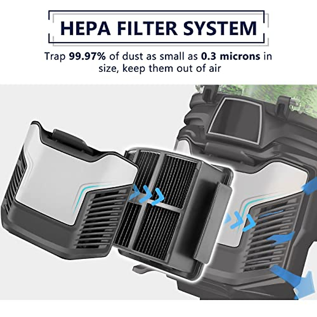 KEEPOW 2998 Replacement Filter Compatible with Bissell MultiClean Lift-Off Pet Vacuum 2998 31259 2999 2849 3000 3057 28492 3399 2852 31269 3125W, Part# 1625641