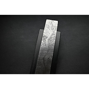 Forged Factory Damascus Steel Billet for Knife Making, Snake Pattern, 12 inches