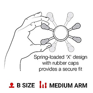 RAM Mounts X-Grip Phone Mount with RAM Twist-Lock Suction Cup RAM-B-166-UN7U with Medium Arm for Vehicle Windshields