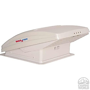 MAXXAIR 0007000K MaxxFan Deluxe Fan with Remote and White Lid