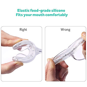 Teeth Whitening Light, PHOEBE New Upgrade 16 LED Teeth Whitening Accelerator Light Mouth Tray Teeth Whitening Enhancer Light Trays Connected with iPhone/Android/Type-C for Home Use