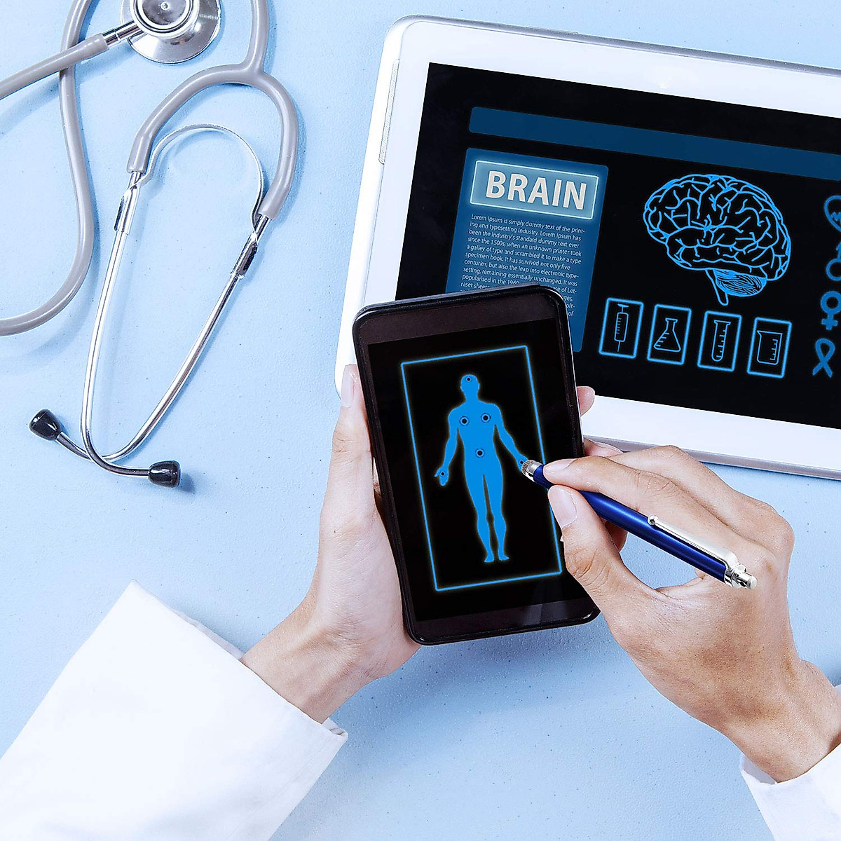 Outus 36 Pieces Stylus Pens Fiber Tip Series Capacitive Stylus Pens for Universal Touch Screen Devices Compatible with iPhone, iPad, Tablet (12 Colors)