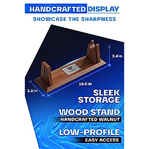 Dalstrong Kitchen Knife, Kiritsuke Chef Knife - 8.5 inch - Omega Series - American BD1N-VX Hyper Steel - Razor Sharp Knife - Acacia Wood Display Stand, Cooking Knife, Collection Set, Leather Sheath