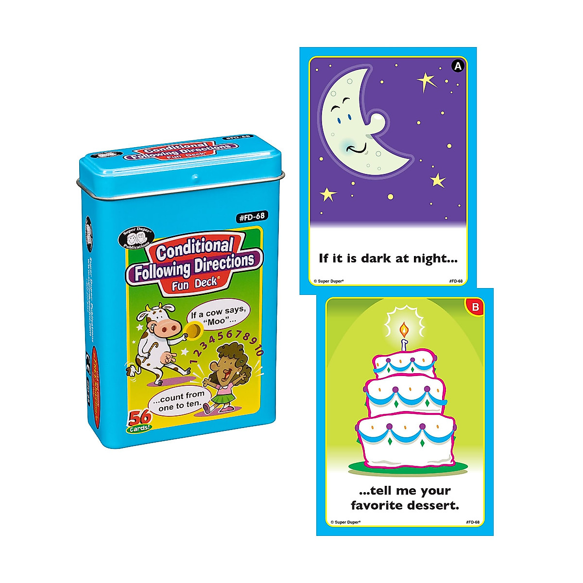 Super Duper Publications | Conditional Following Directions Fun Deck Flash Cards | Educational Learning Resource for Children