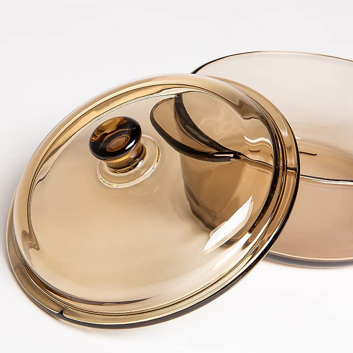 Glass Saucepan with Cover 1L/ 34 FL OZ Heat- Resistant Glass Stovetop Pot and Pan with Lid