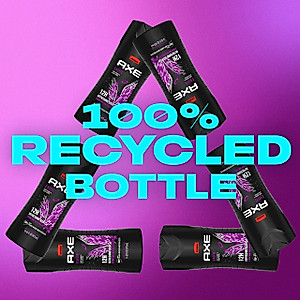 AXE Body Wash 12h Refreshing Scent Excite Crisp Coconut & Black Pepper Men's Body Wash with 100% Plant-Based Moisturizers 16 oz 4 Pack